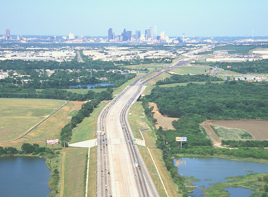 I-30 at Loop 12 aerial views
