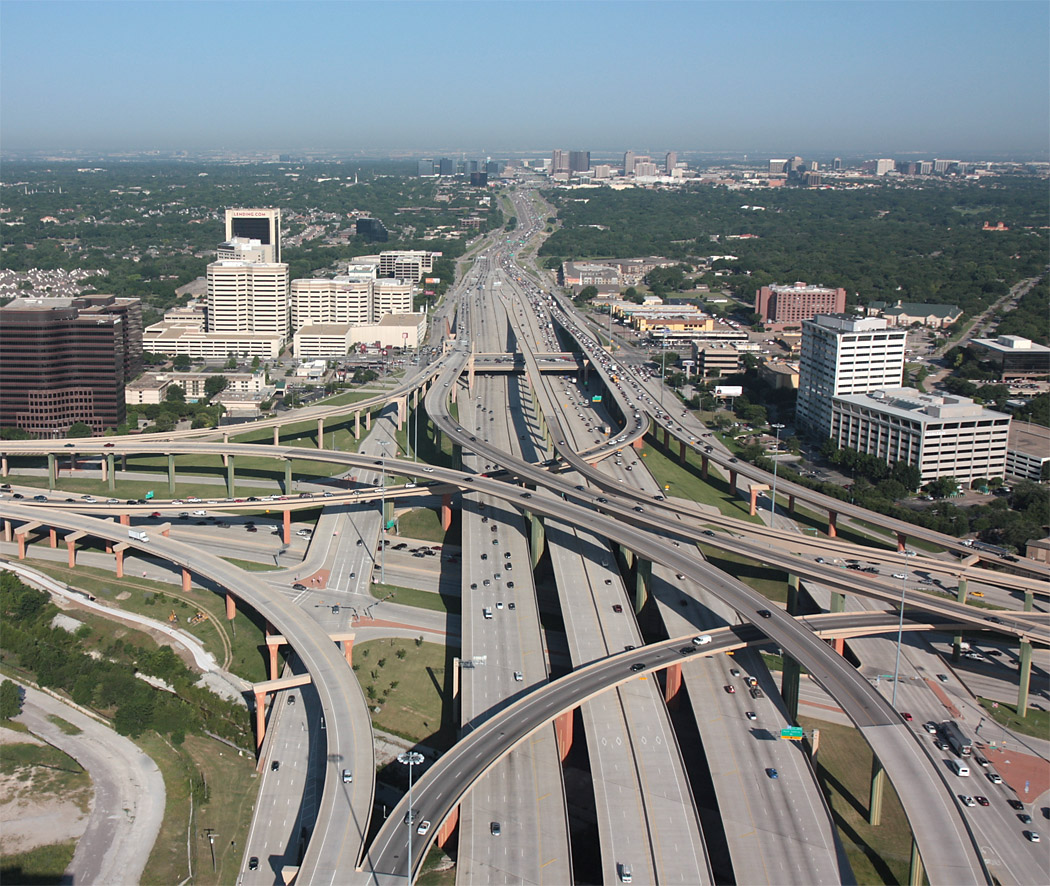 I-635 at US 75 aerial views