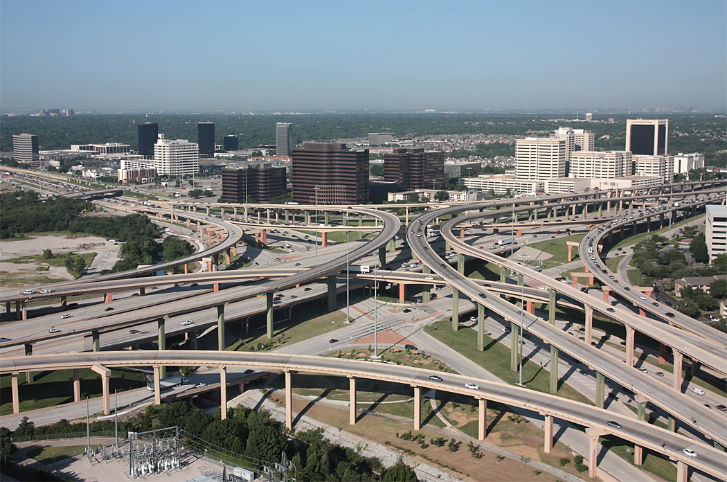 I-635 at US 75 aerial views