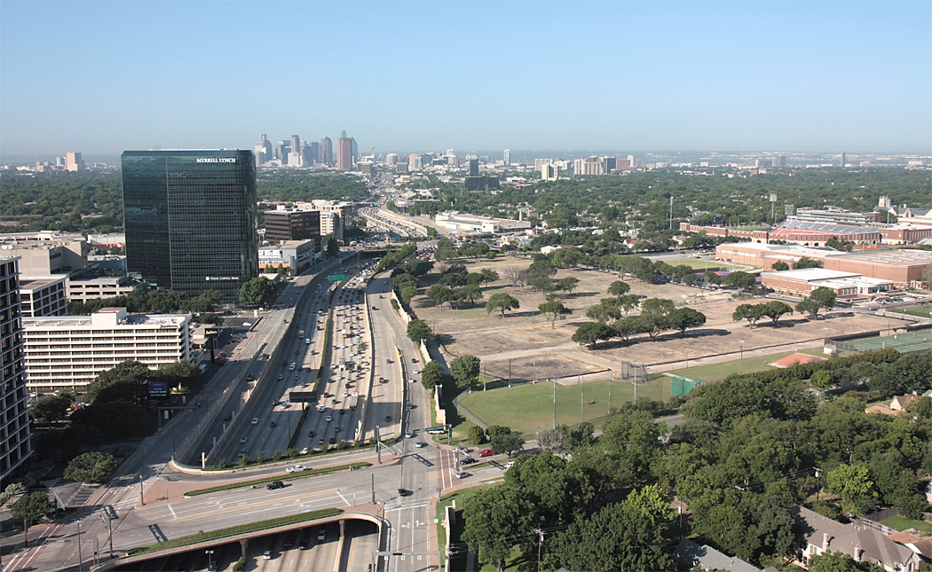 US 75 in Dallas aerial views
