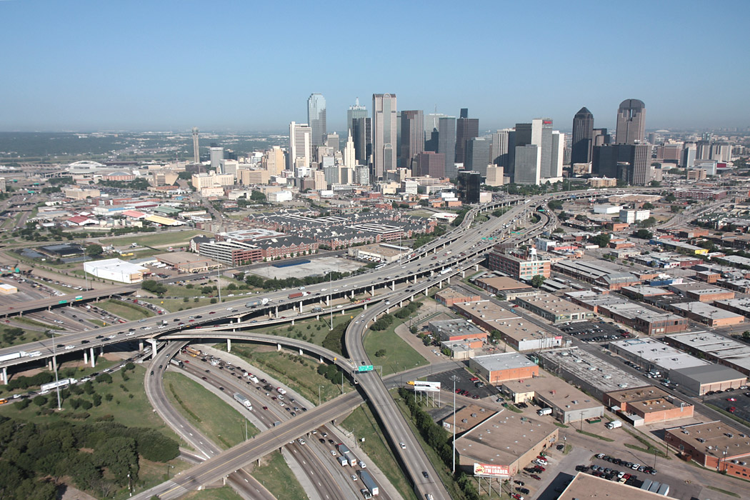 I-30 at I-45 aerial views