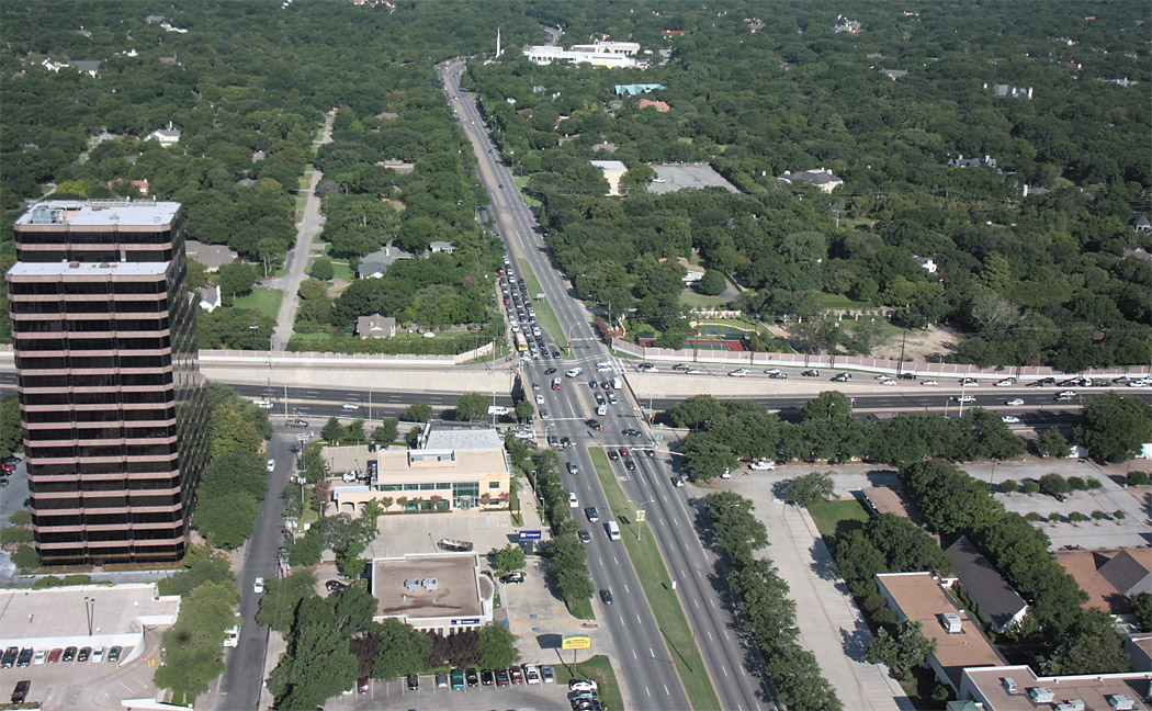 Dallas North Tollway aerial views