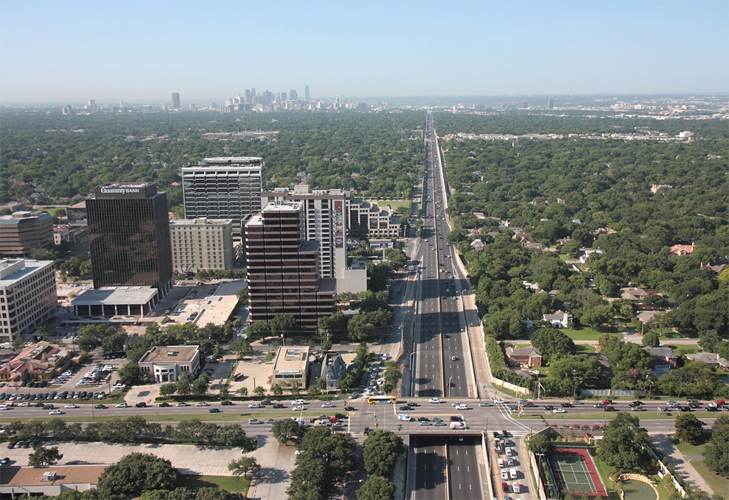 Dallas North Tollway aerial views