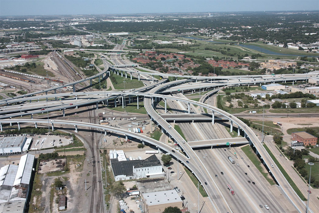 I-35W Fort Worth aerial views