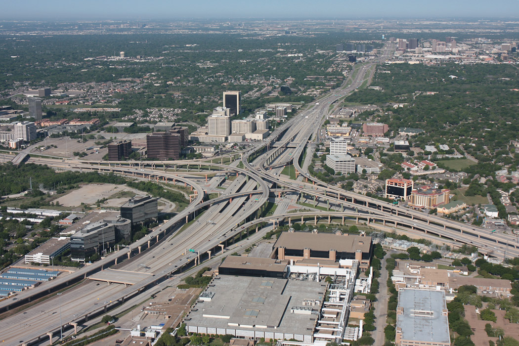 I-635 at US 75 aerial views