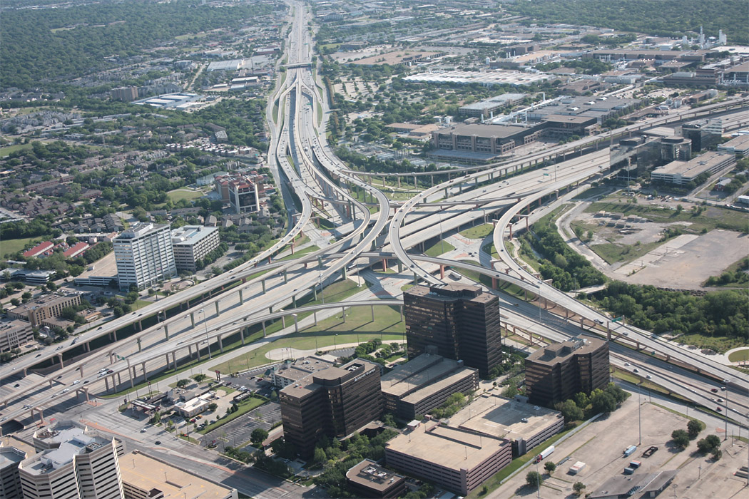 I-635 at US 75 aerial views