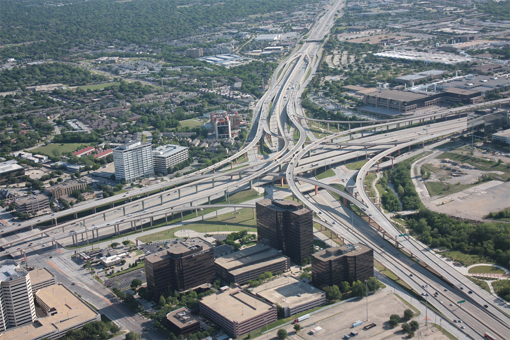 I-635 at US 75 aerial views