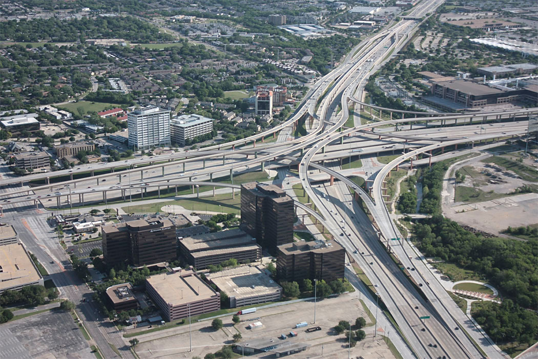 I-635 at US 75 aerial views
