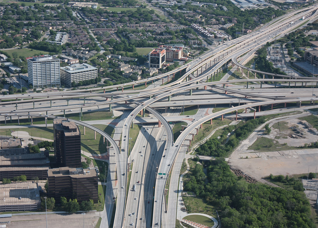 I-635 at US 75 aerial views