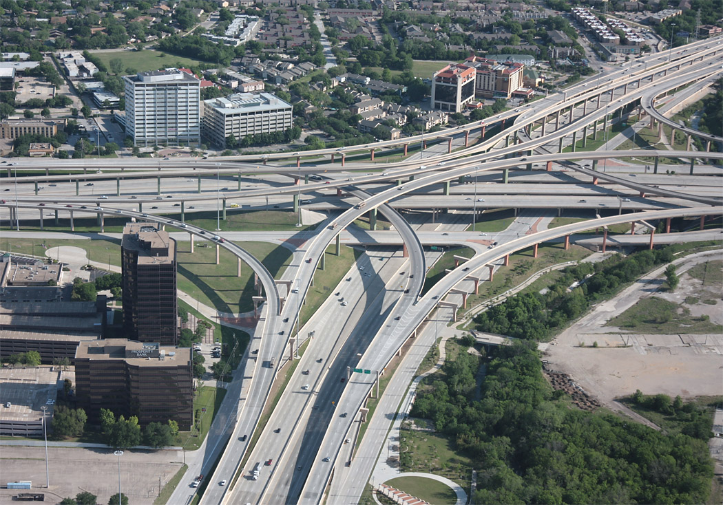 I-635 at US 75 aerial views