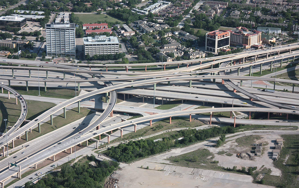 I-635 at US 75 aerial views