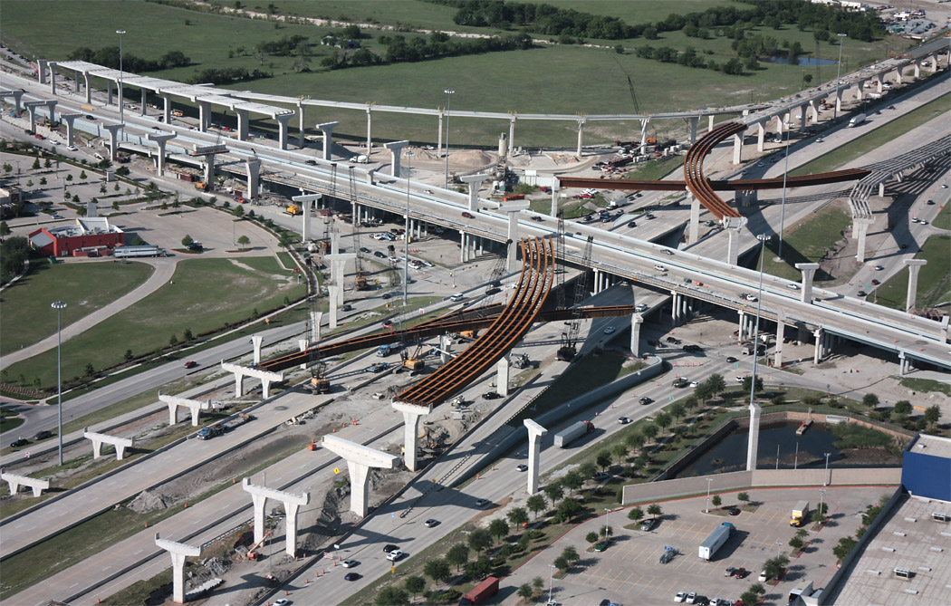 SH 121 at the Dallas North Tollway aerial views