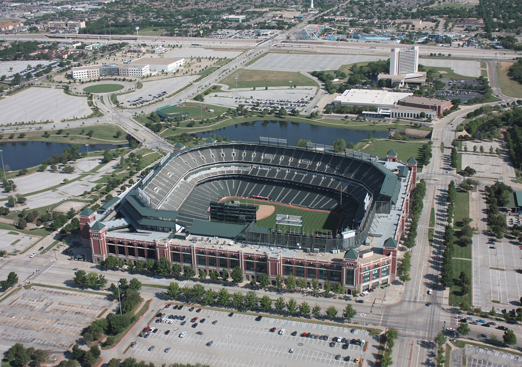 Arlington Stadiums aerial views