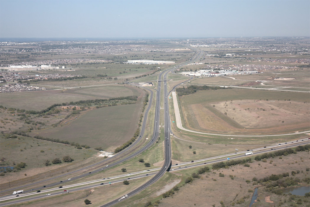 Archive: I-35W at I-820 North Fort Worth aerial views