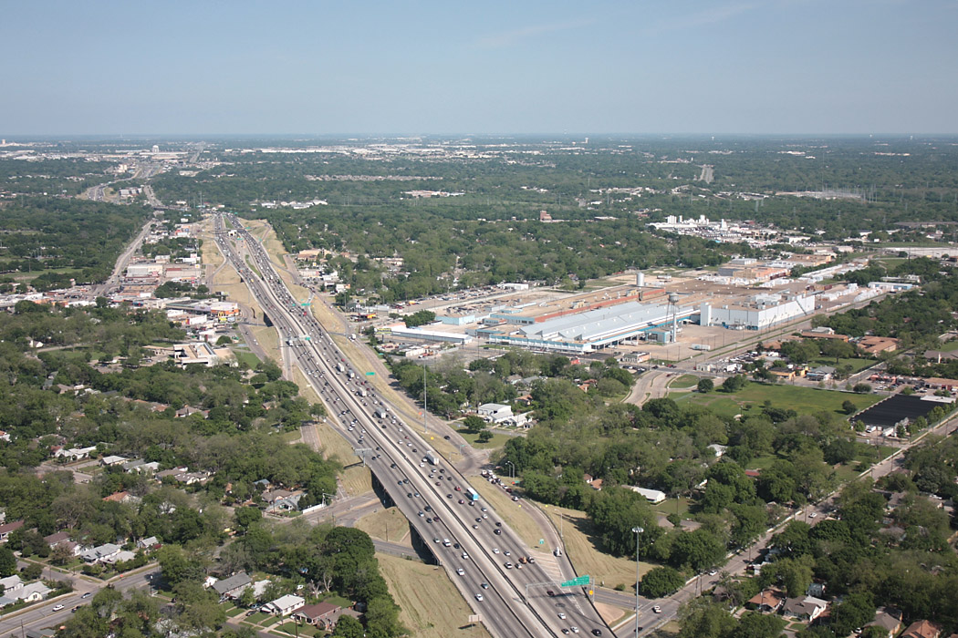 I-30 in East Dallas aerial views