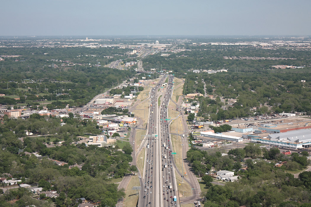 I-30 in East Dallas aerial views