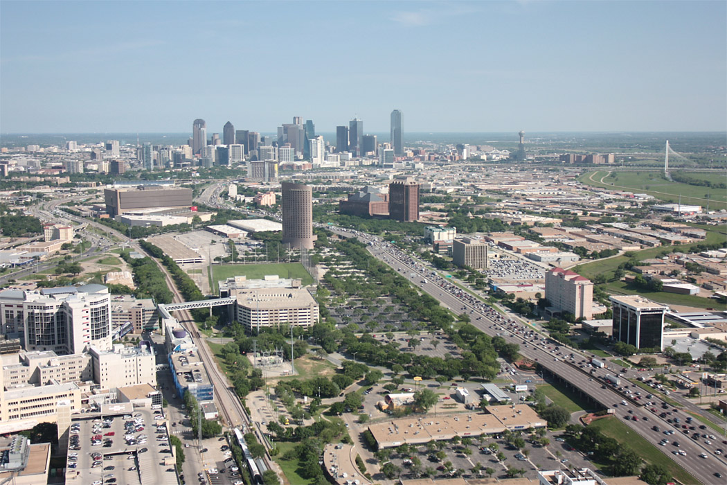 Dallas Market Center aerial views