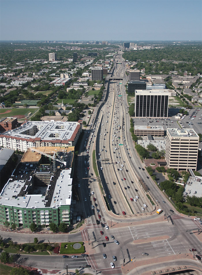US 75 in Dallas aerial views