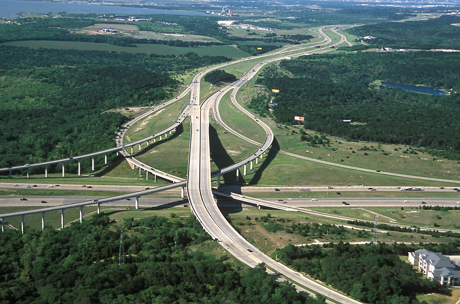 I-20 at Spur 408 aerial views