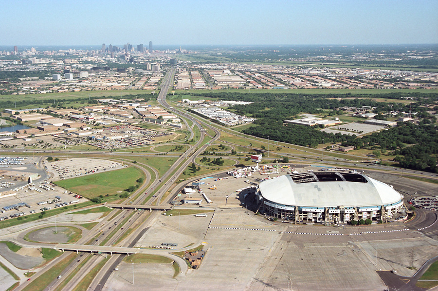 Texas Stadium aerial views