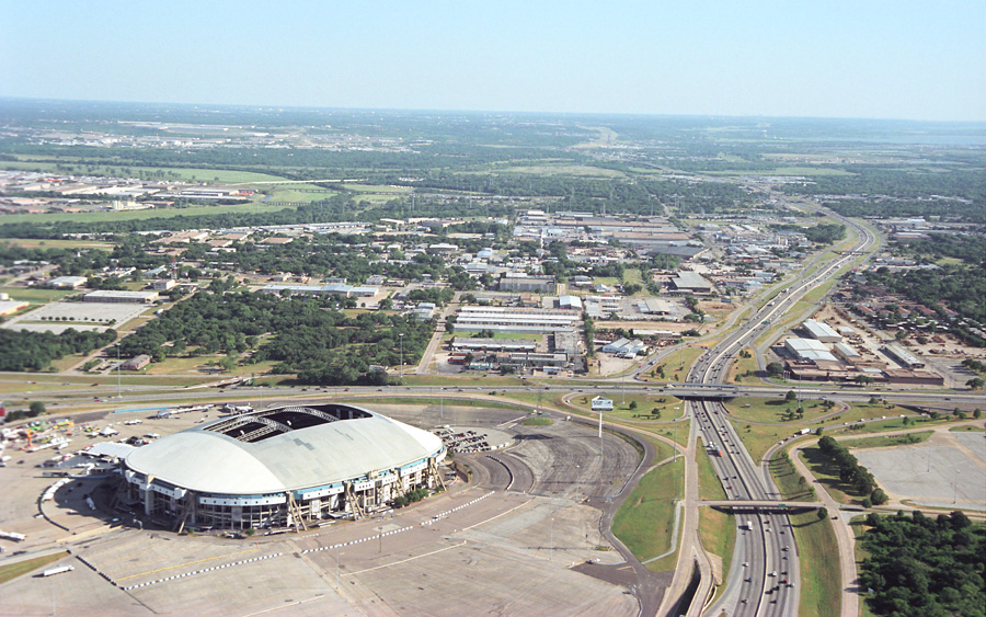Texas Stadium aerial views