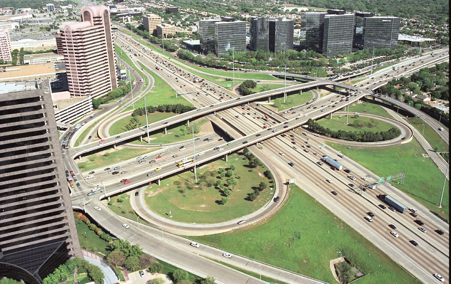 Archive: I-635 at the Dallas North Tollway aerial views