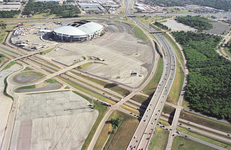 Texas Stadium aerial views