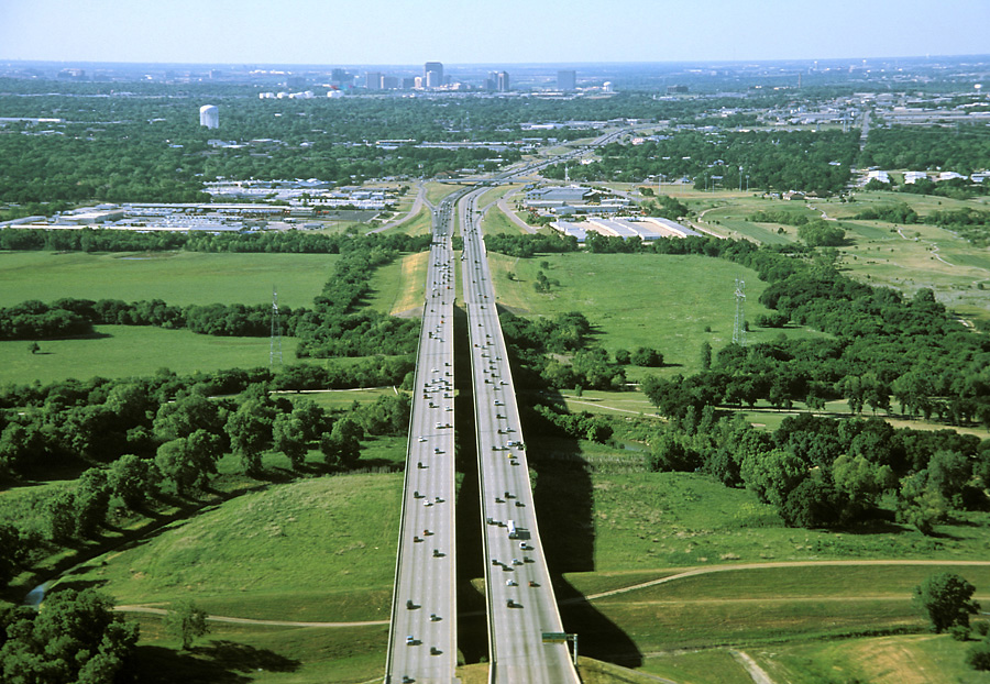 Loop 12 Trinity River crossing aerial views