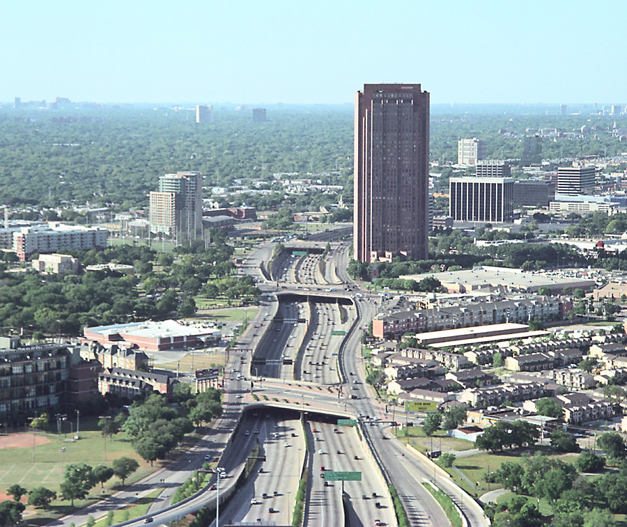 US 75 in Dallas aerial views