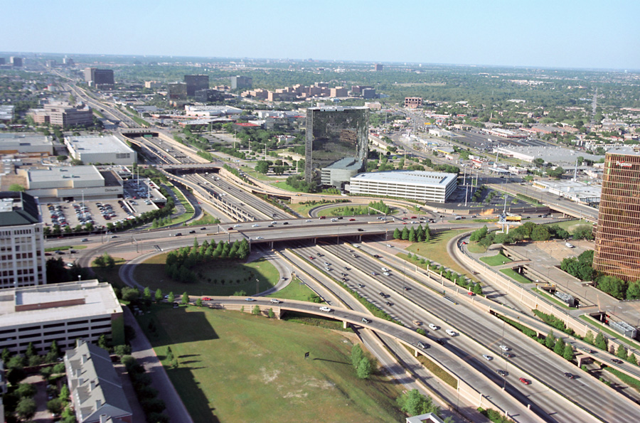 US 75 in Dallas aerial views