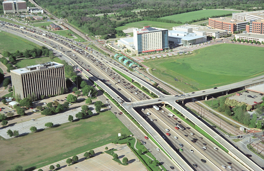 US 75 at the Bush Turnpike aerial views