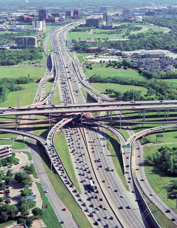 US 75 at the Bush Turnpike aerial views