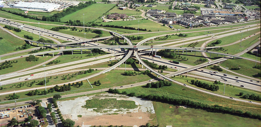 I-20 at US 67 aerial views