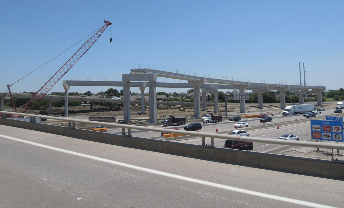 I-635 Dallas LBJ East construction photos