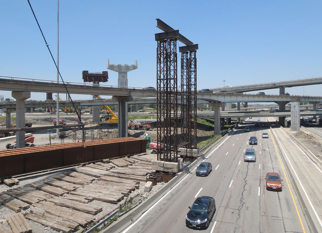 I-635 Dallas LBJ East construction photos