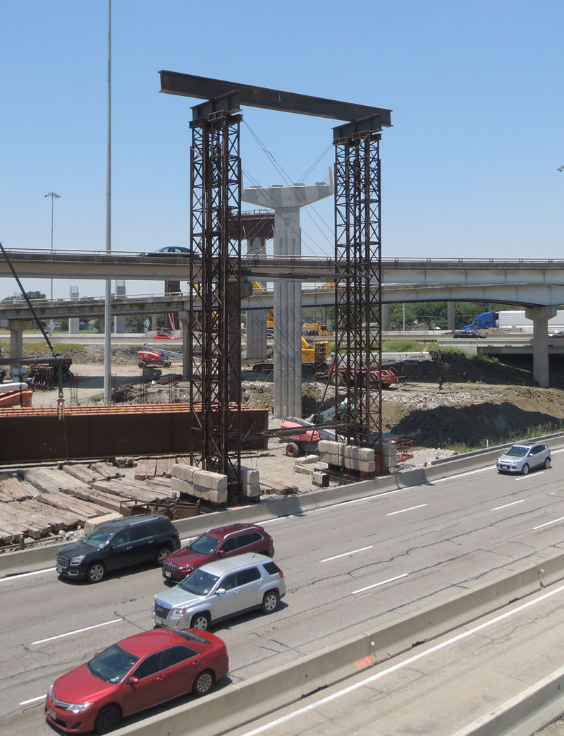 I-635 Dallas LBJ East construction photos