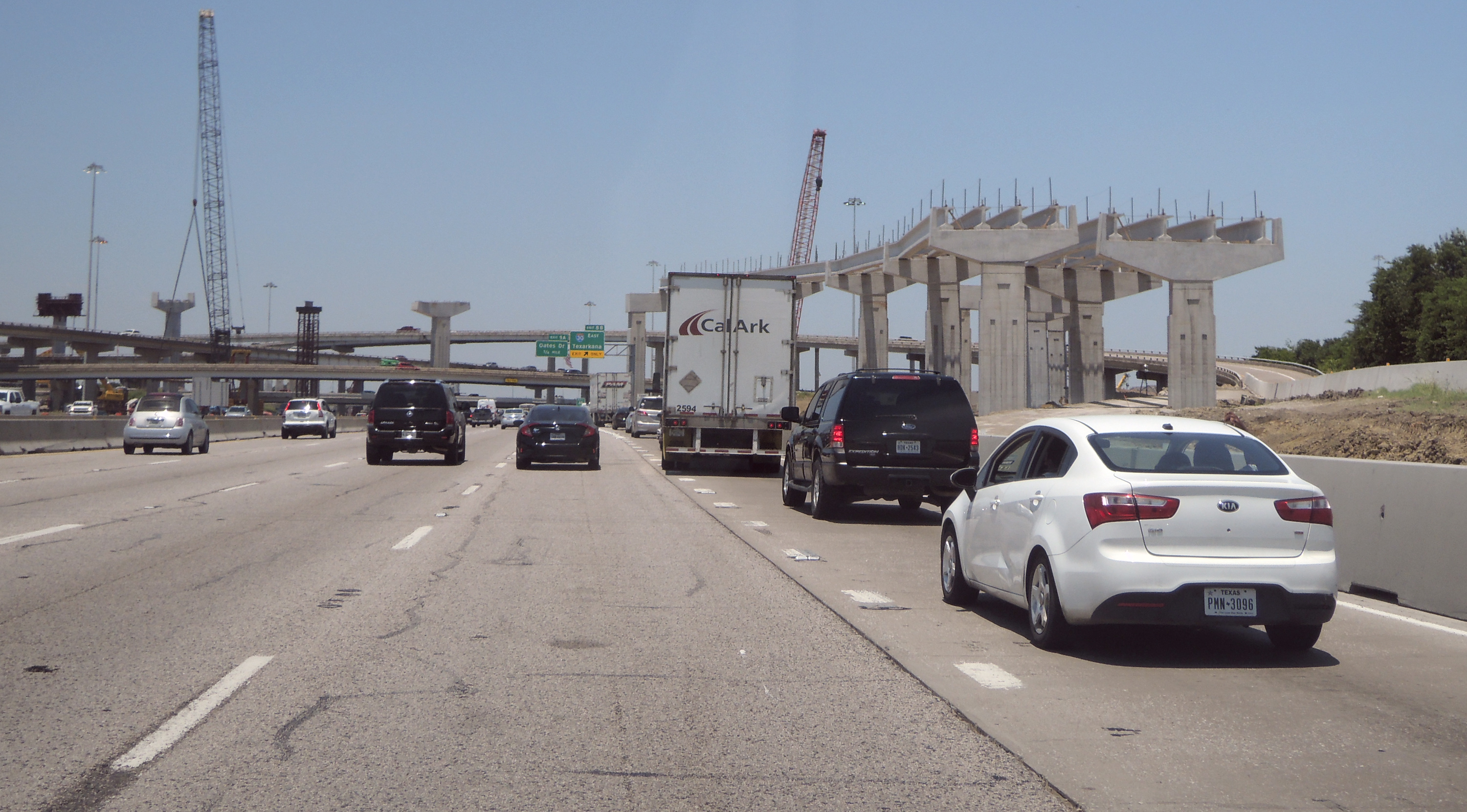I-635 Dallas LBJ East construction photos