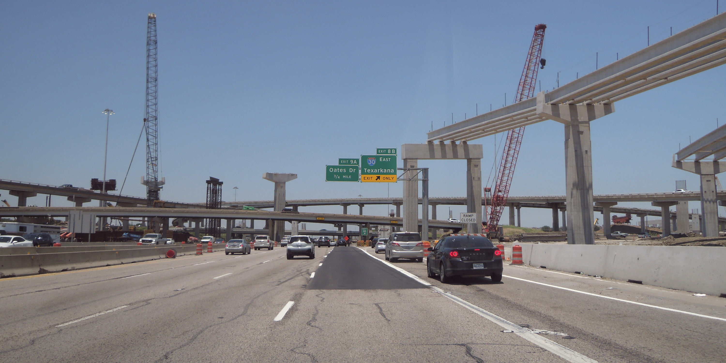 I-635 Dallas LBJ East construction photos