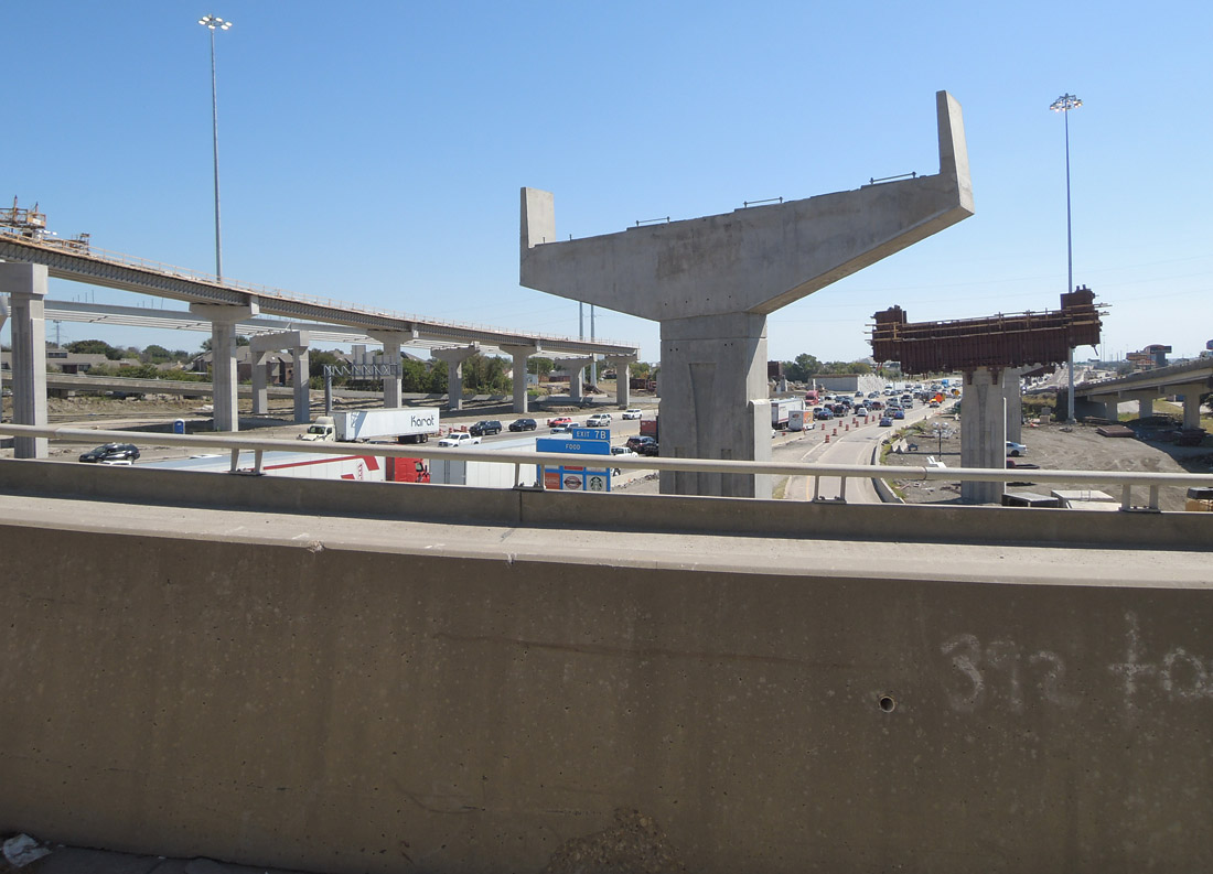 I-635 Dallas LBJ East construction photos