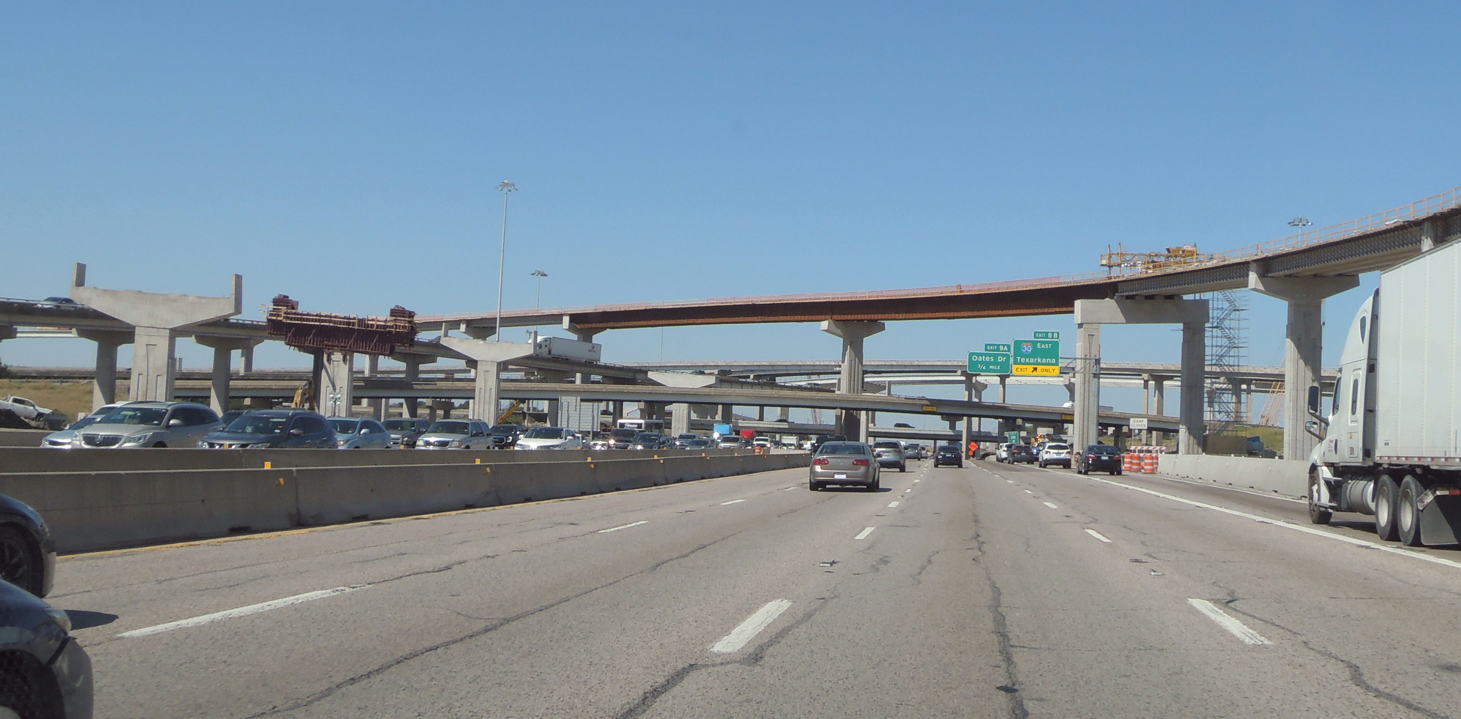 I-635 Dallas LBJ East construction photos