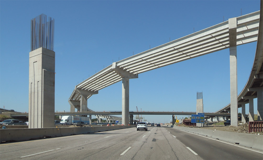 I-635 Dallas LBJ East construction photos