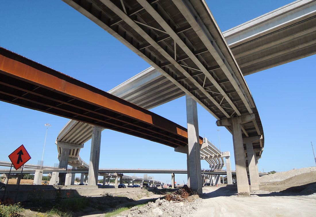 I-635 Dallas LBJ East construction photos