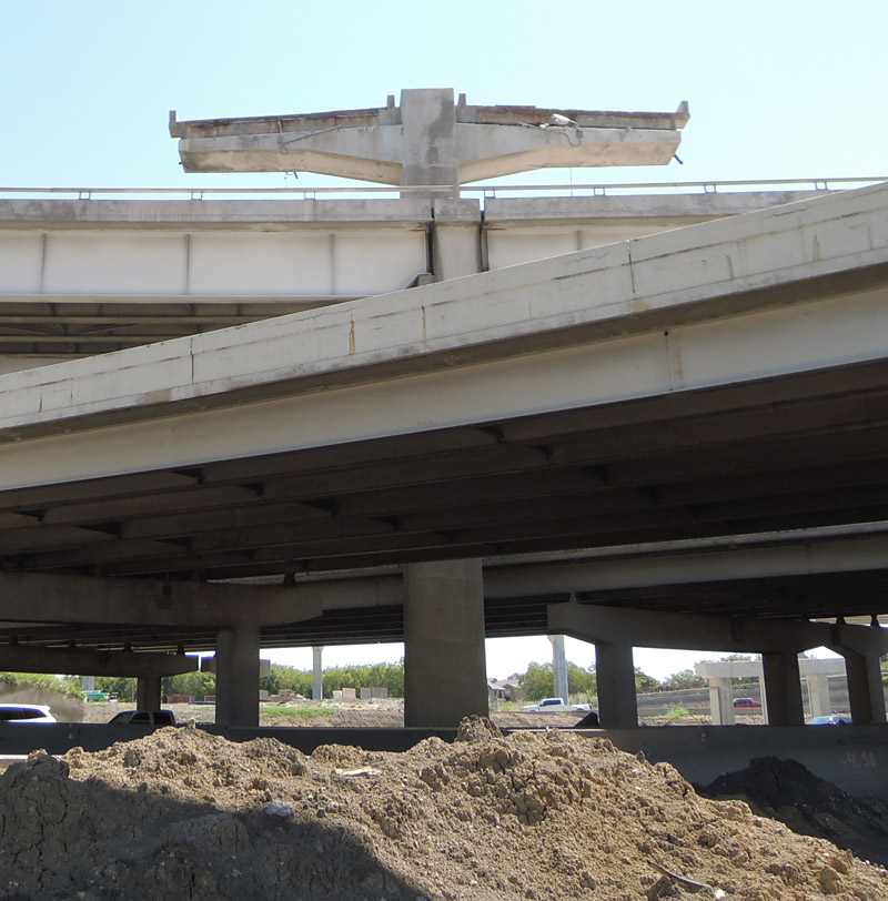 I-635 Dallas LBJ East construction photos