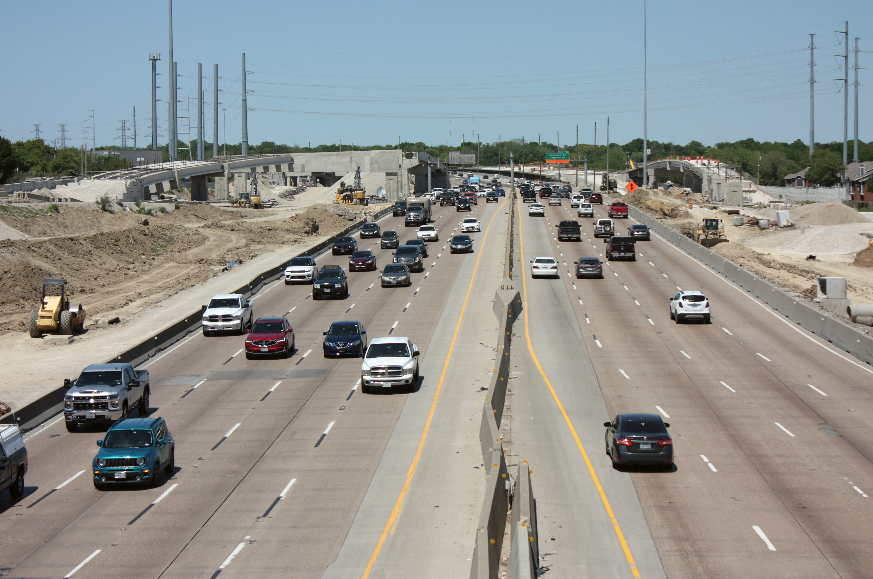 I-635 Dallas LBJ East construction photos
