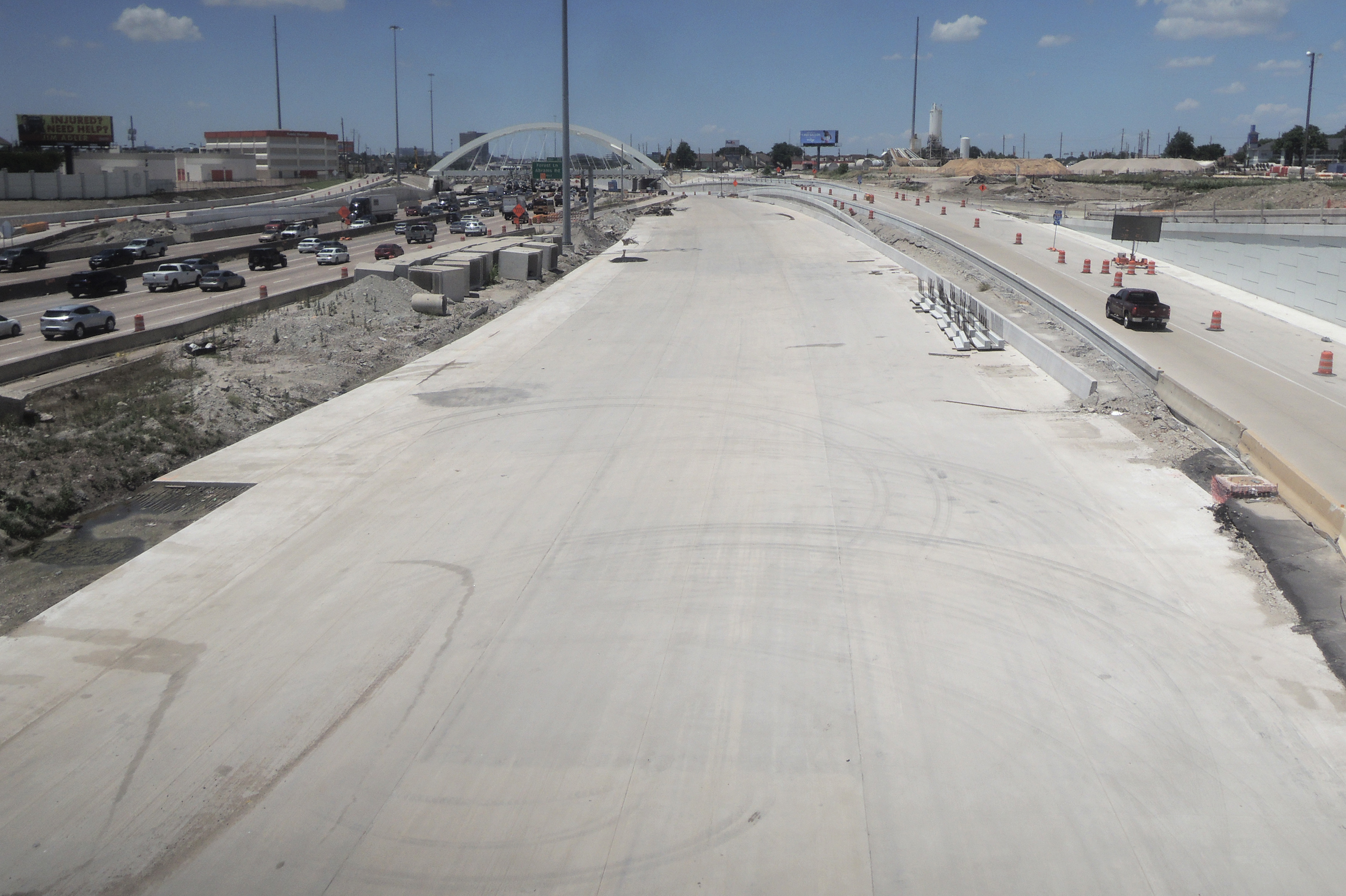 I-635 Dallas LBJ East construction photos