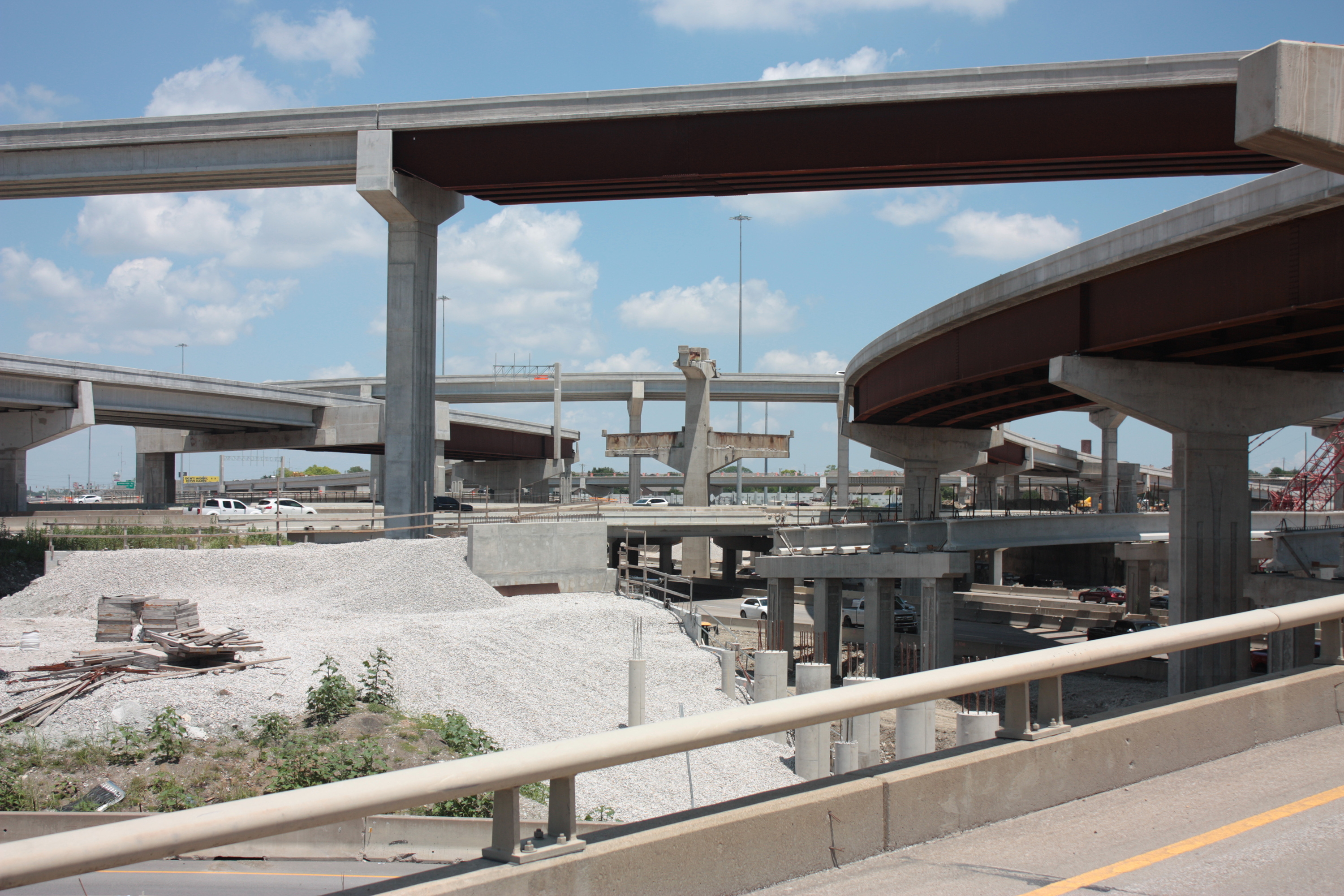 I-635 Dallas LBJ East construction photos