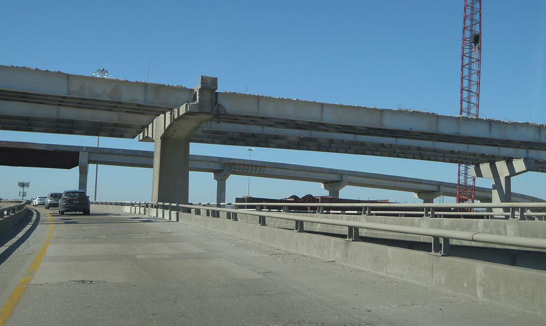 I-635 Dallas LBJ East construction photos