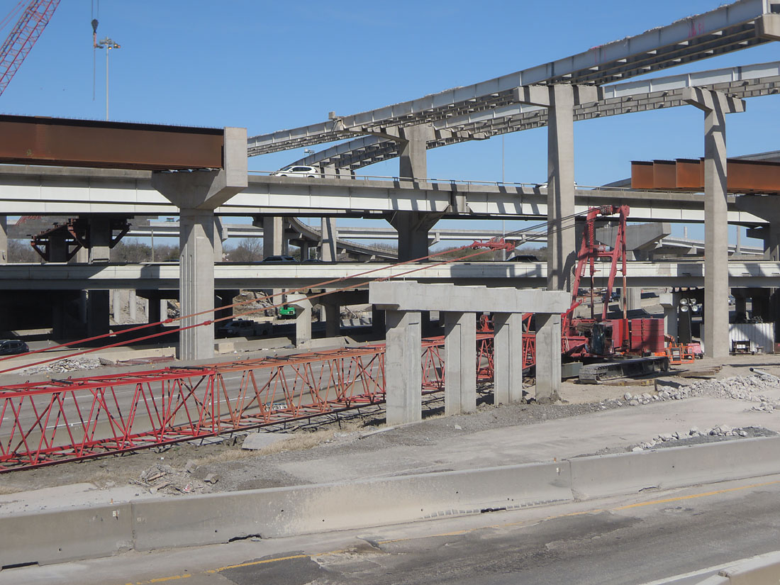 I-635 Dallas LBJ East construction photos