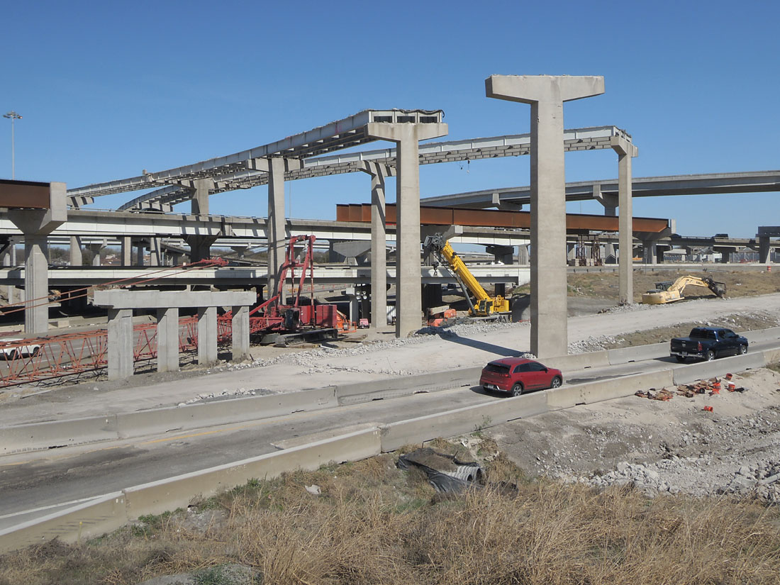 I-635 Dallas LBJ East construction photos