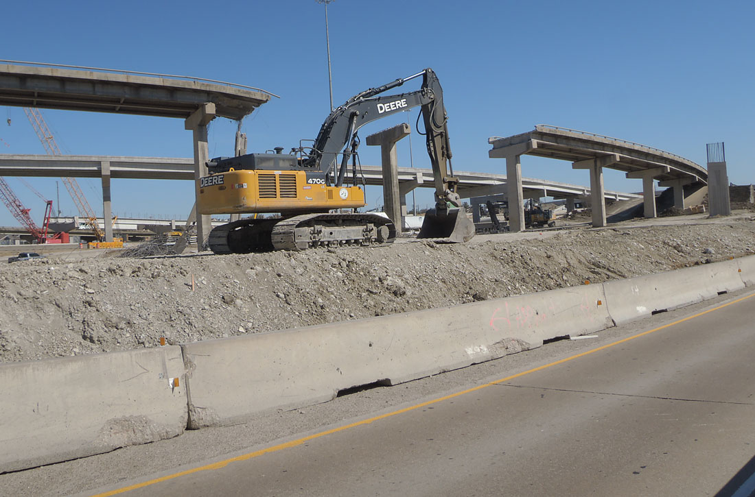 I-635 Dallas LBJ East construction photos